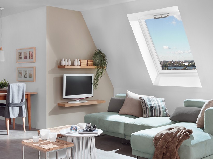 Roto Q White Wood Roof Window 94X55 Solar Opening - Iperceramica-mt