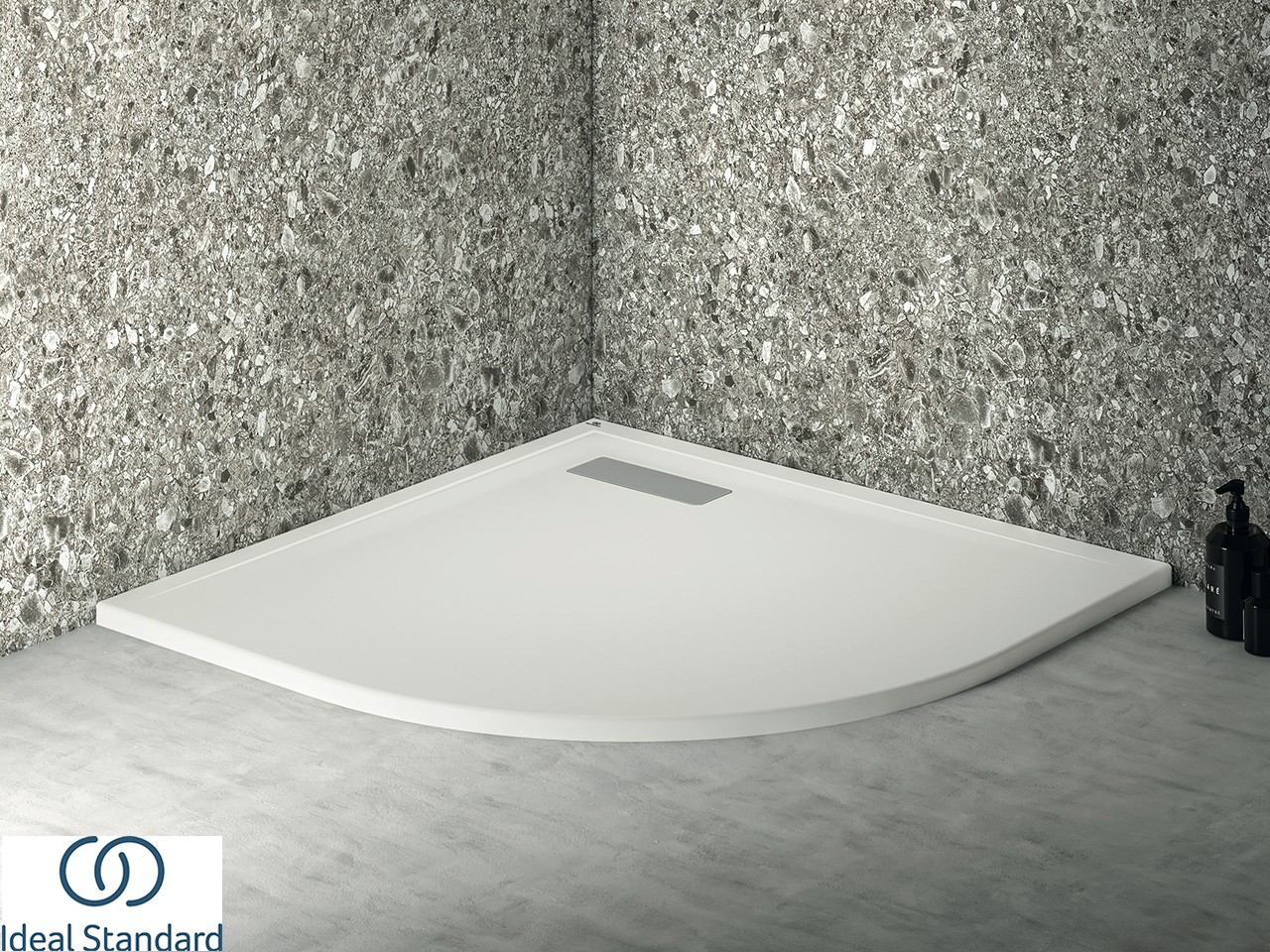 Duschwanne Ideal Standard® Ultra Flat New Halbrund 90x90 cm mit Ideal ...