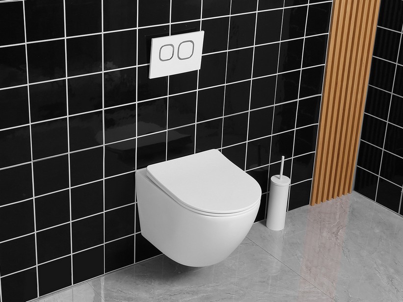 WC suspendu Cardano Vortex 48,5x37 blanc mat - Iperceramica