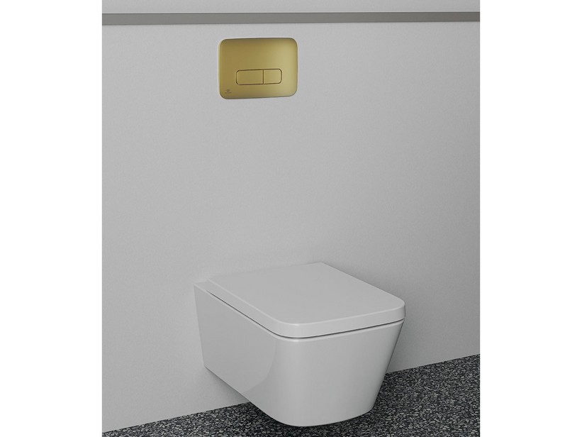 Ideal Standard® Oleas Flush Plate M3 Brushed Gold - Iperceramica-mt