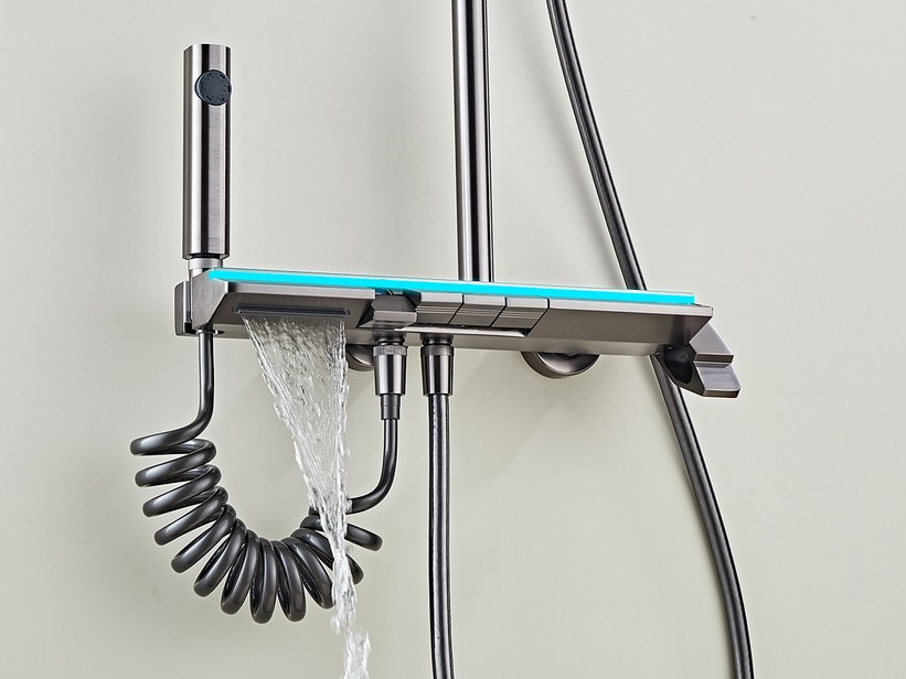 Ludo Shower Column with Progressive Mixer And 4-Function Diverter ...