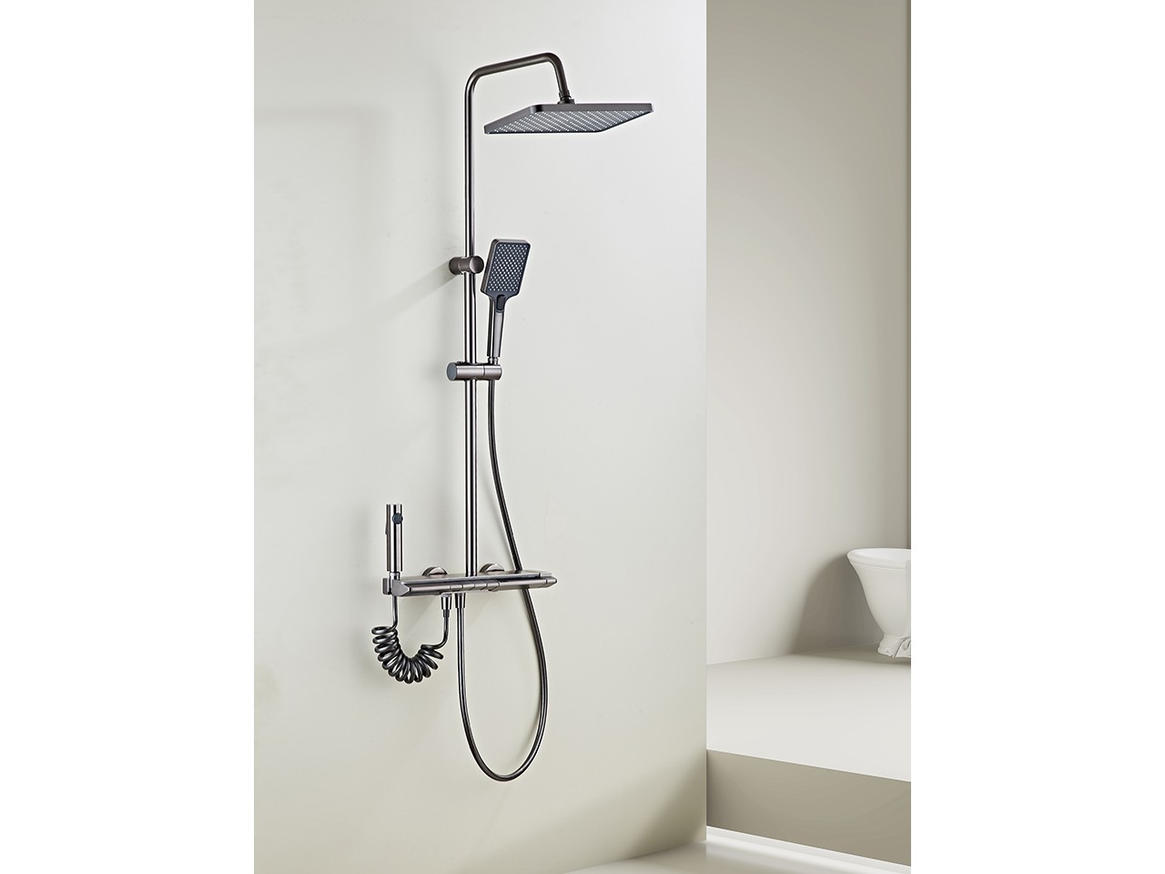 Ludo Shower Column with Progressive Mixer And 4-Function Diverter ...