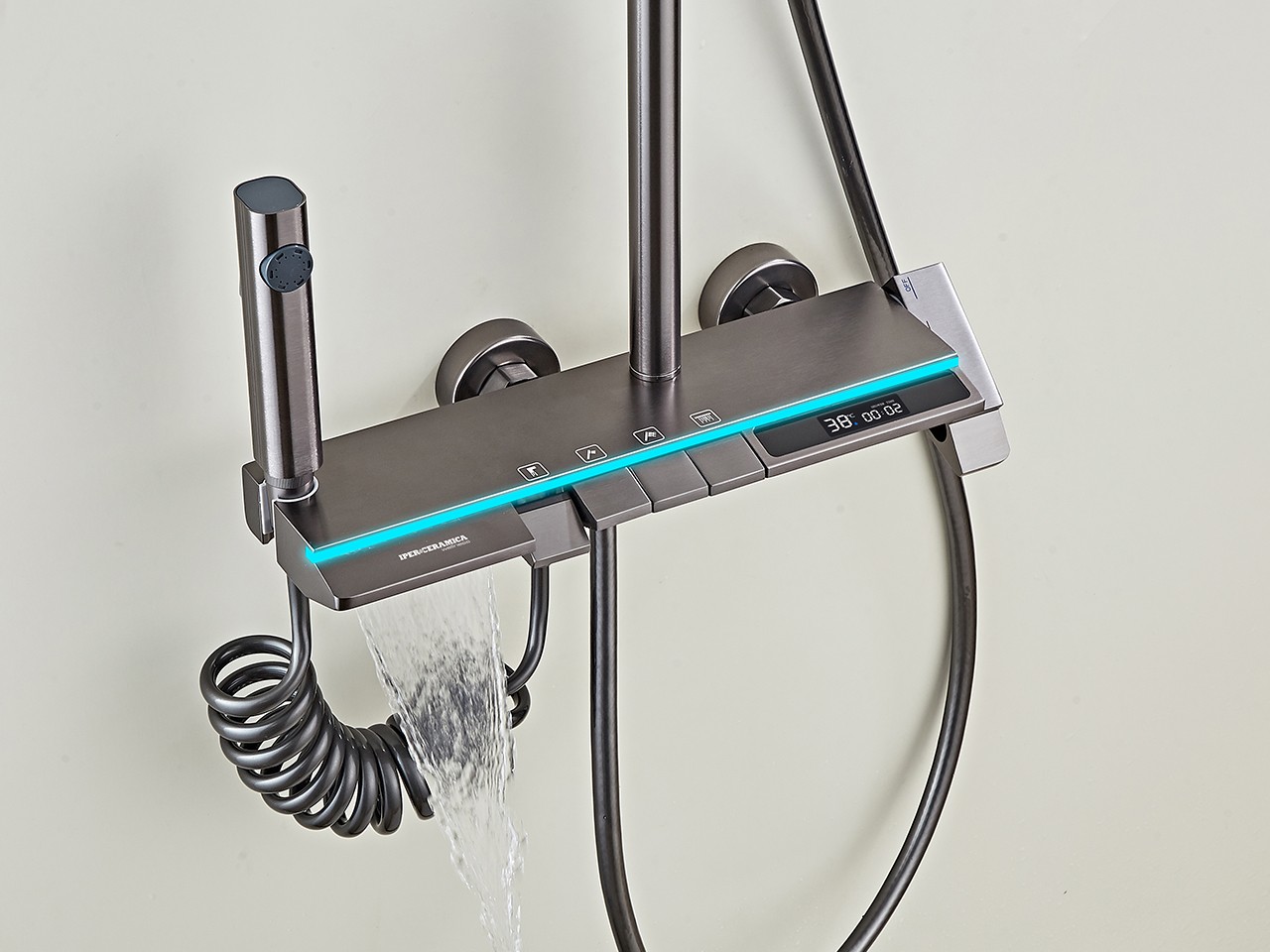 Ludo Shower Column with Progressive Mixer And 4-Function Diverter ...