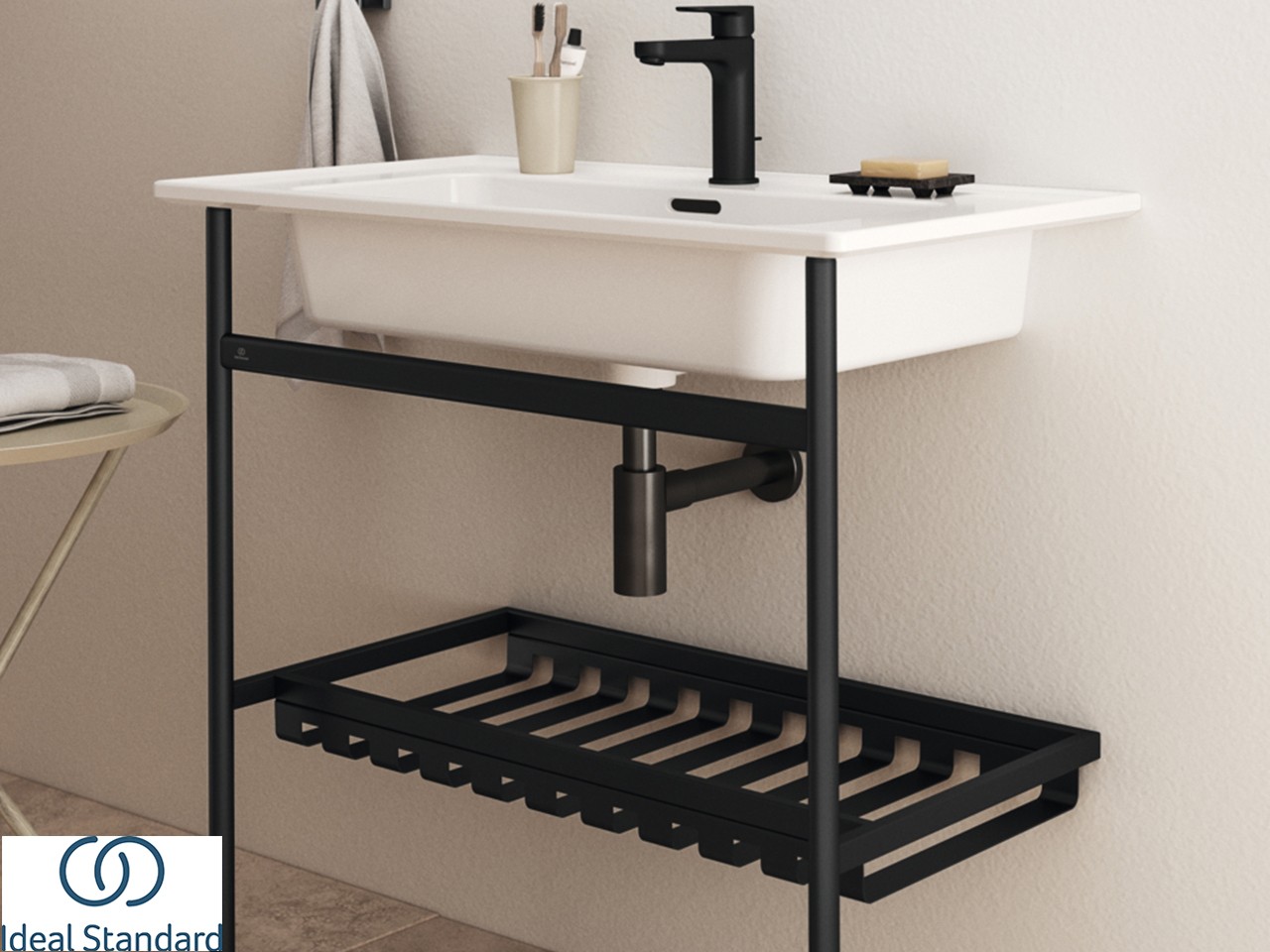 Ideal Standard® Linear Design Siphon Magnetic Grey - Iperceramica-mt