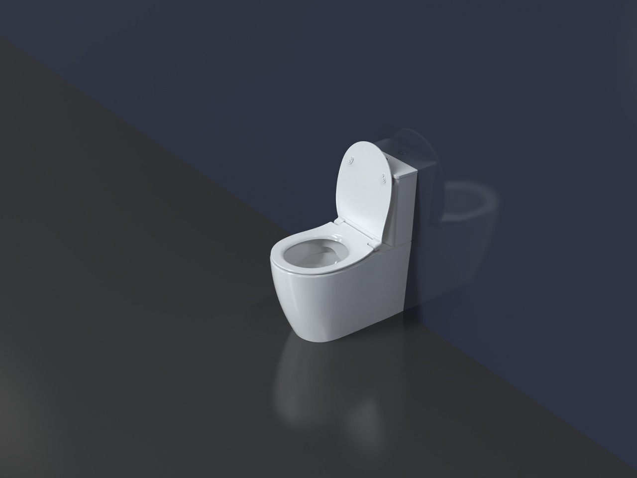 Wc Monoblocco Sentimenti Neo Rimless 65x36,3 cm con Cassetta Bianco ...