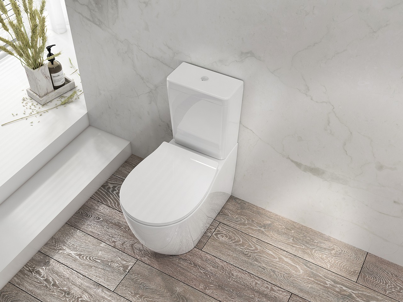 Wc Monoblocco Sentimenti Neo Rimless 65x36,3 cm con Cassetta Bianco ...