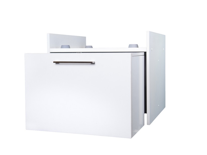 Comfort Under-Washer Big Drawer White Laminated Wood - Iperceramica-mt