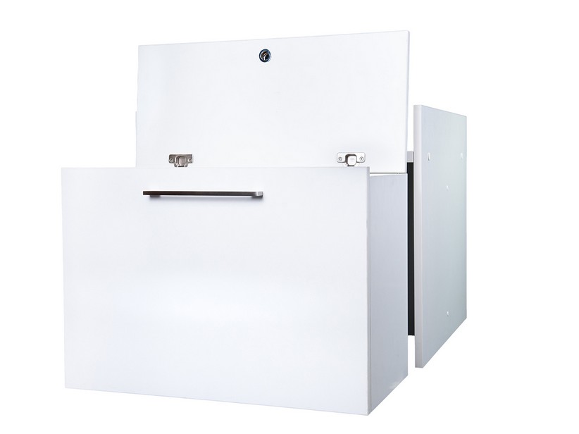 COMFORT UNDER-WASHER BIG DRAWER WHITE LAMINATED WOOD - Iperceramica