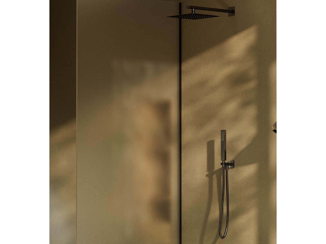 Kit de douche Miami 2 voies Dark mirror - Iperceramica