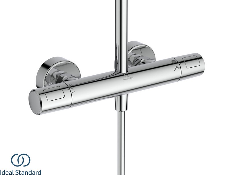Colonna Doccia Ideal Standard® Ceratherm T25 New Square con Miscelatore Termostatico Cromo ...