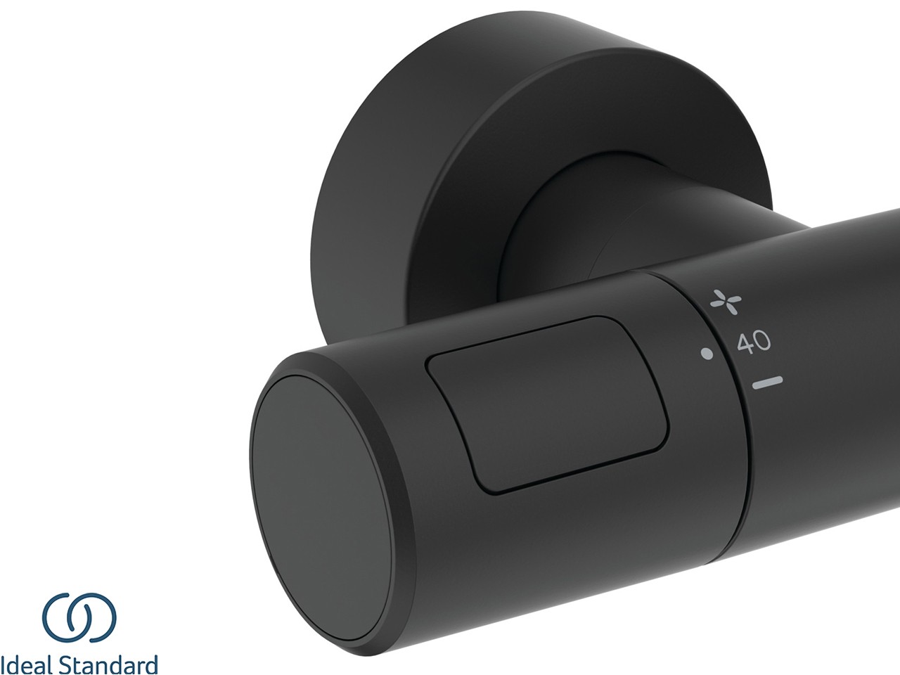 Ideal Standard® Ceratherm T25 New Round Shower Column with Thermostatic ...