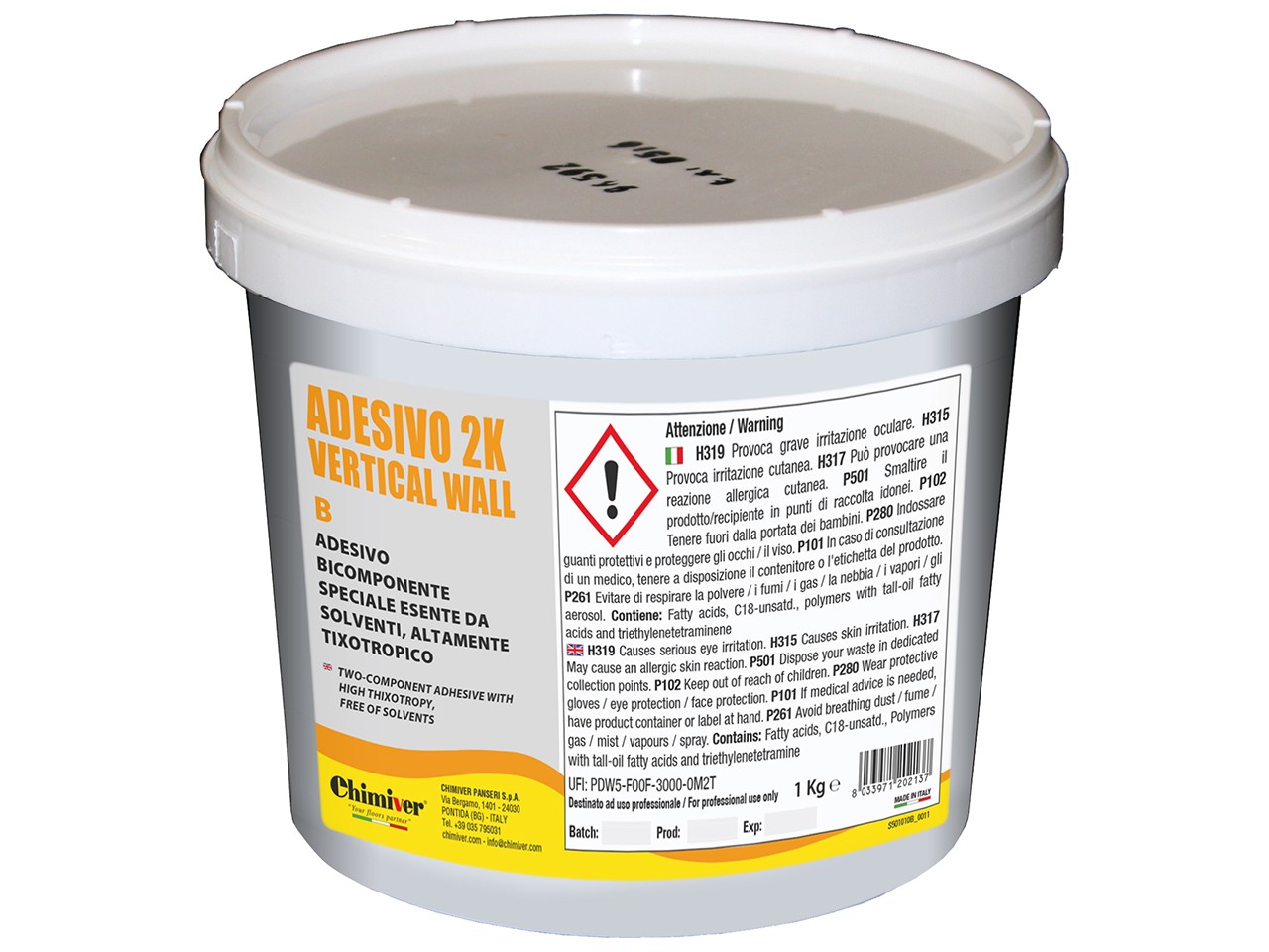 Adesiver 2K Vertical Two-component Glue A+B 10 Kg For Parquet and ...