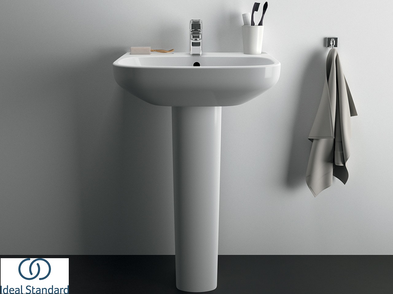 Lavabo Ideal Standard® i.Life A 60 cm en céramique blanc - Iperceramica