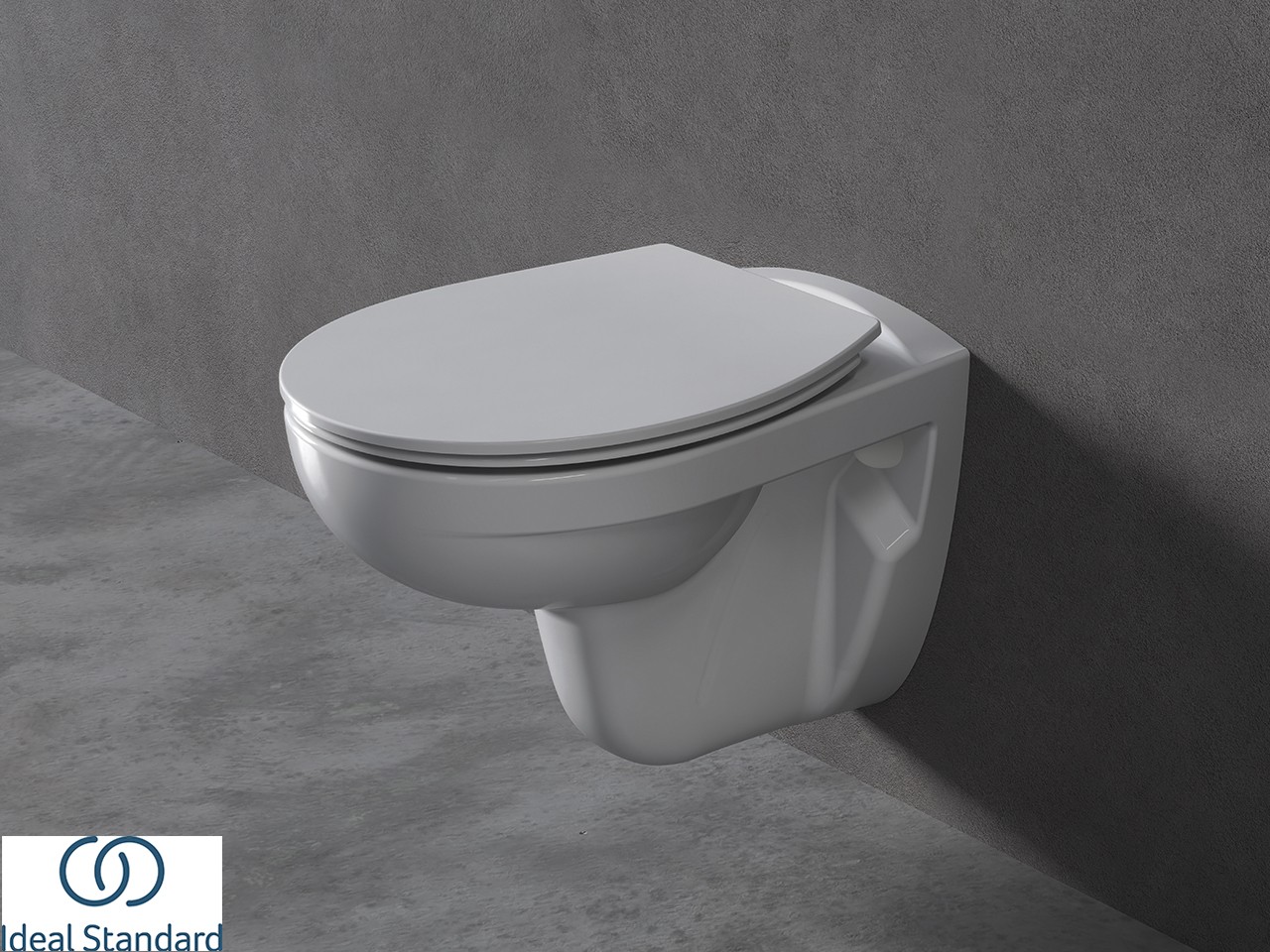 Sedile Wc Ideal Standard® Quarzo-Eurovit Bianco Lucido con Cerniere in ...