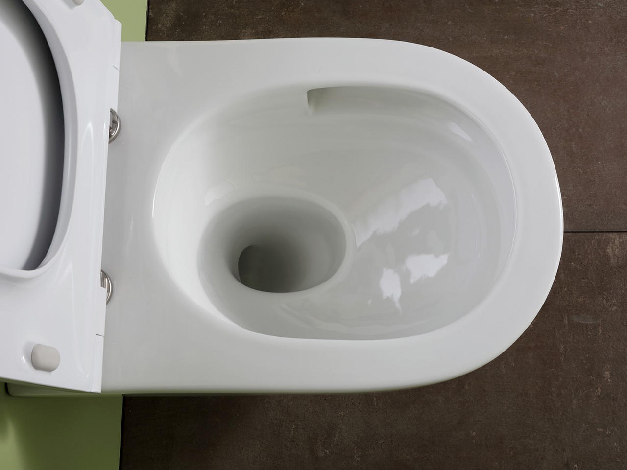 Wandbündiges Stand-WC Aptos Vortex 53,5 cm Weiß glänzend - Iperceramica