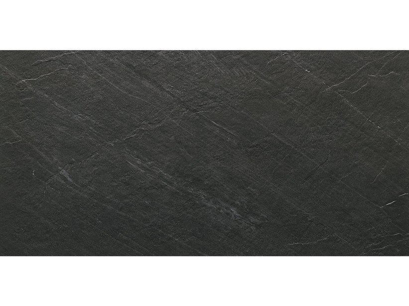 Piastrella Blackstone 75X150 Gres Effetto Pietra Lavagna Nero ...