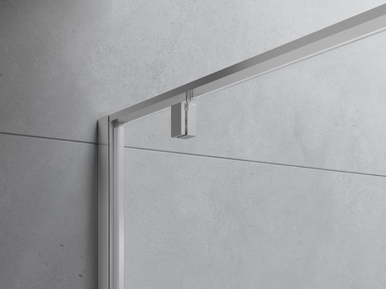 Dado Shower Box 100X90 H200 Left Pivot Door Crystal Satin Chrome ...