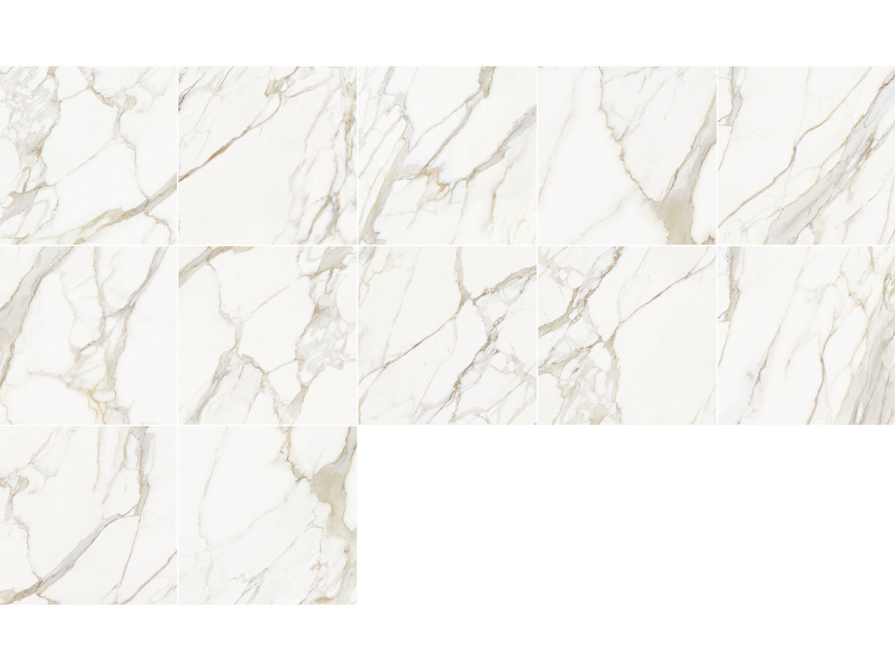 Piastrella Xlab Calacatta 120X120 Gres Lappato Effetto Marmo Bianco ...