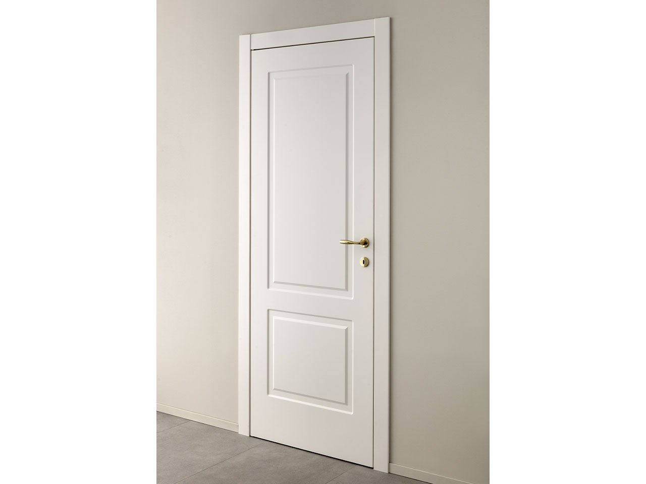 Porta a Battente Chelsea 80xH210 cm Laccata Bianca - Iperceramica