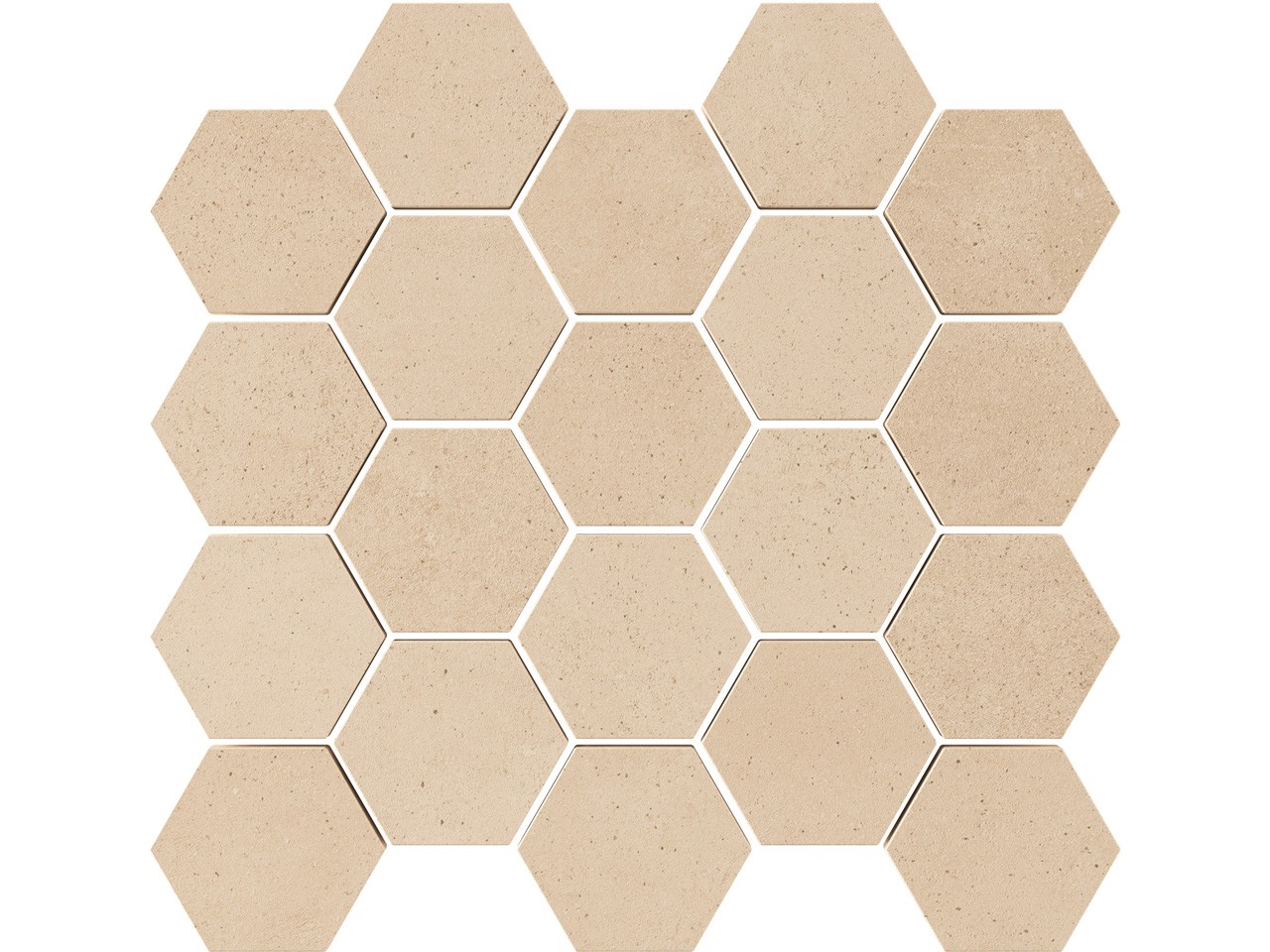 Mosaico Concept Sand Esagona 27x29 Gres Effetto Cemento Beige ...