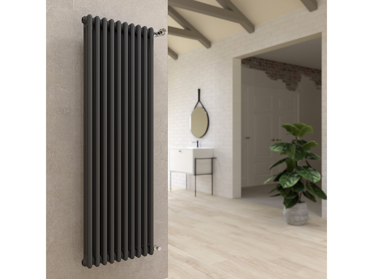 Radiatore Acciaio Tubolare ELITE PLUS 2 Colonne 4 Elementi H2000 554,8W ...