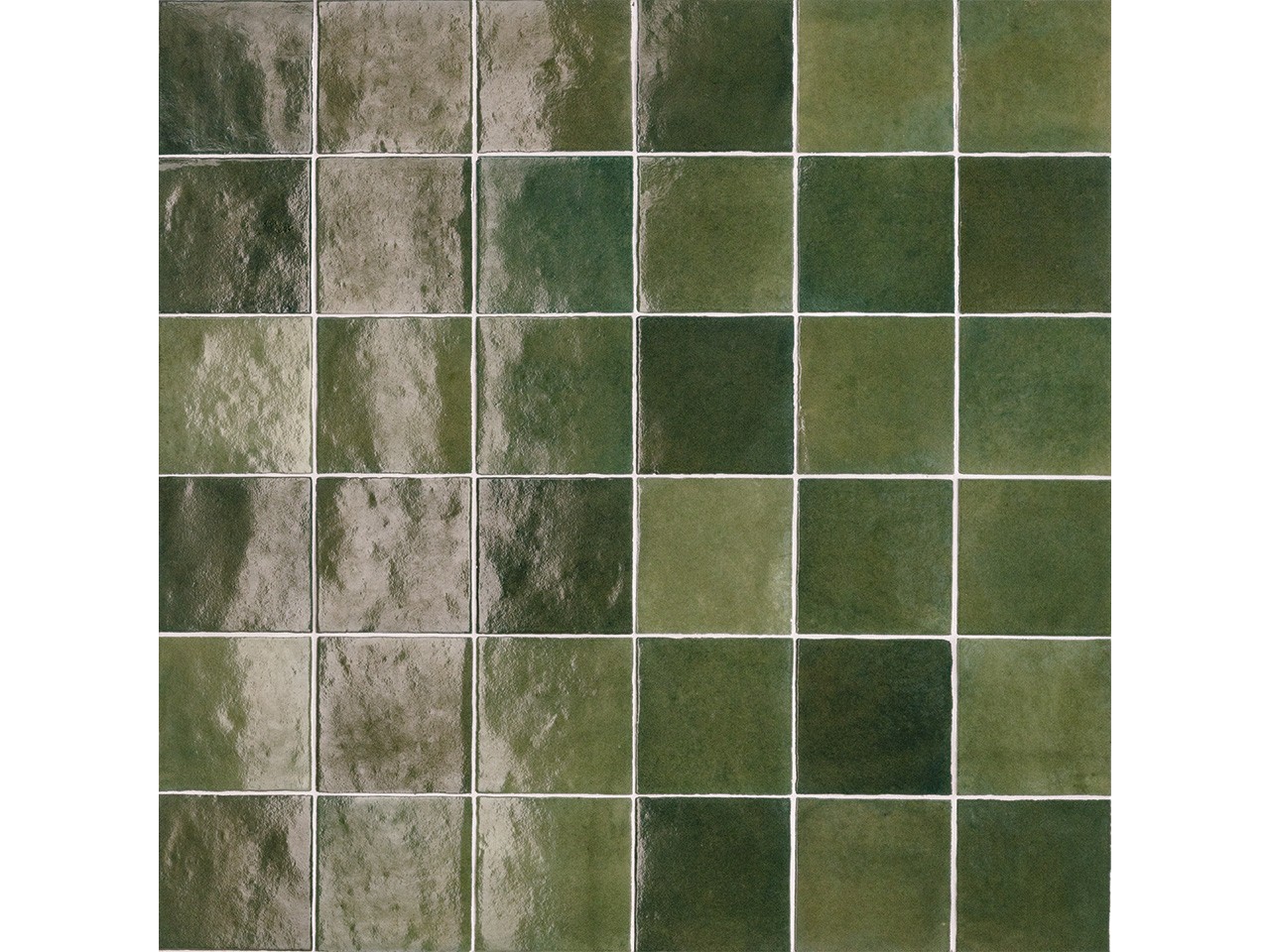 Fez Forest 10X10 Zellige Polished Dark Green Tile - Iperceramica-mt