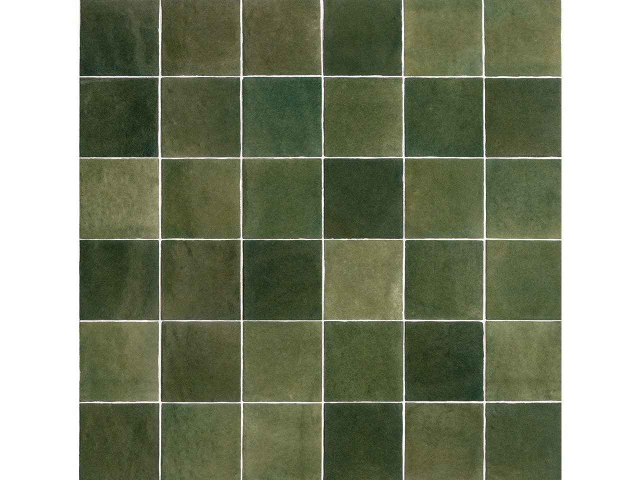 Fez Forest 10X10 Zellige Polished Dark Green Tile - Iperceramica-mt