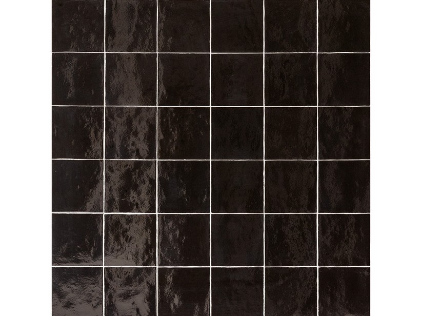 Fez Nero 10X10 Zellige Polished Black Tile - Iperceramica-mt