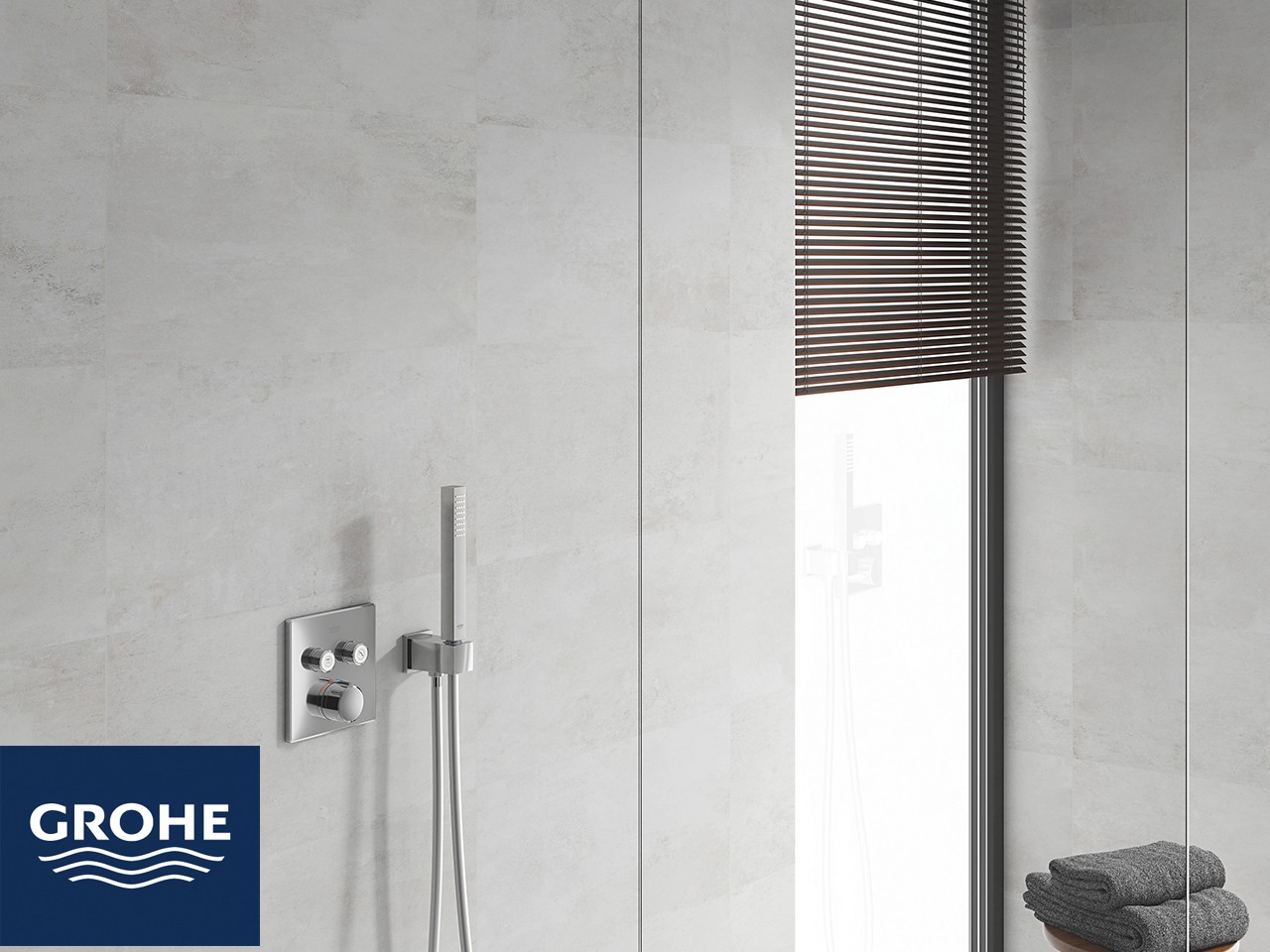 Einbau-Einhebelarmatur für Dusche Grohe Smartcontrol Cube mit 2-Wege ...