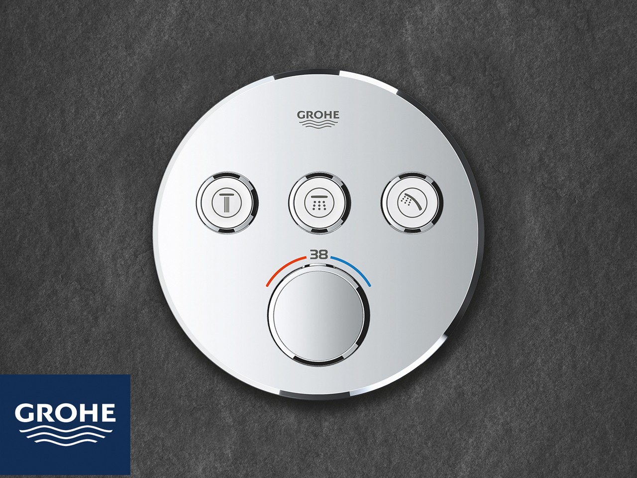 Mitigeur de douche encastré Grohe Smartcontrol thermostatique avec ...