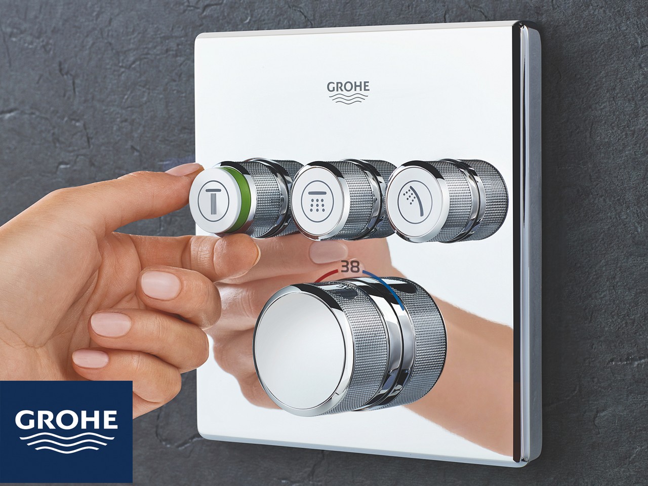 Miscelatore per Doccia Incasso Grohe Smartcontrol Cube Termostatico con ...