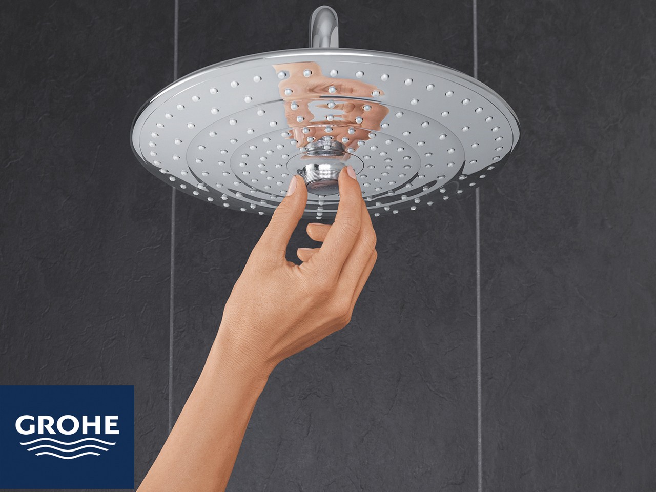 Duschkopf Grohe Vitalio Joy Ø260 cm 3-Strahl Chrom - Iperceramica