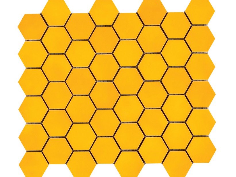 Intinta Sole Hexagonal Mosaic 28,8X33,3 Glossy Yellow - Iperceramica-mt
