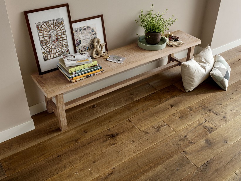 Plancia Parquet Rovere Rustico Marrone Piallato Spazzolato - Loft Avana ...
