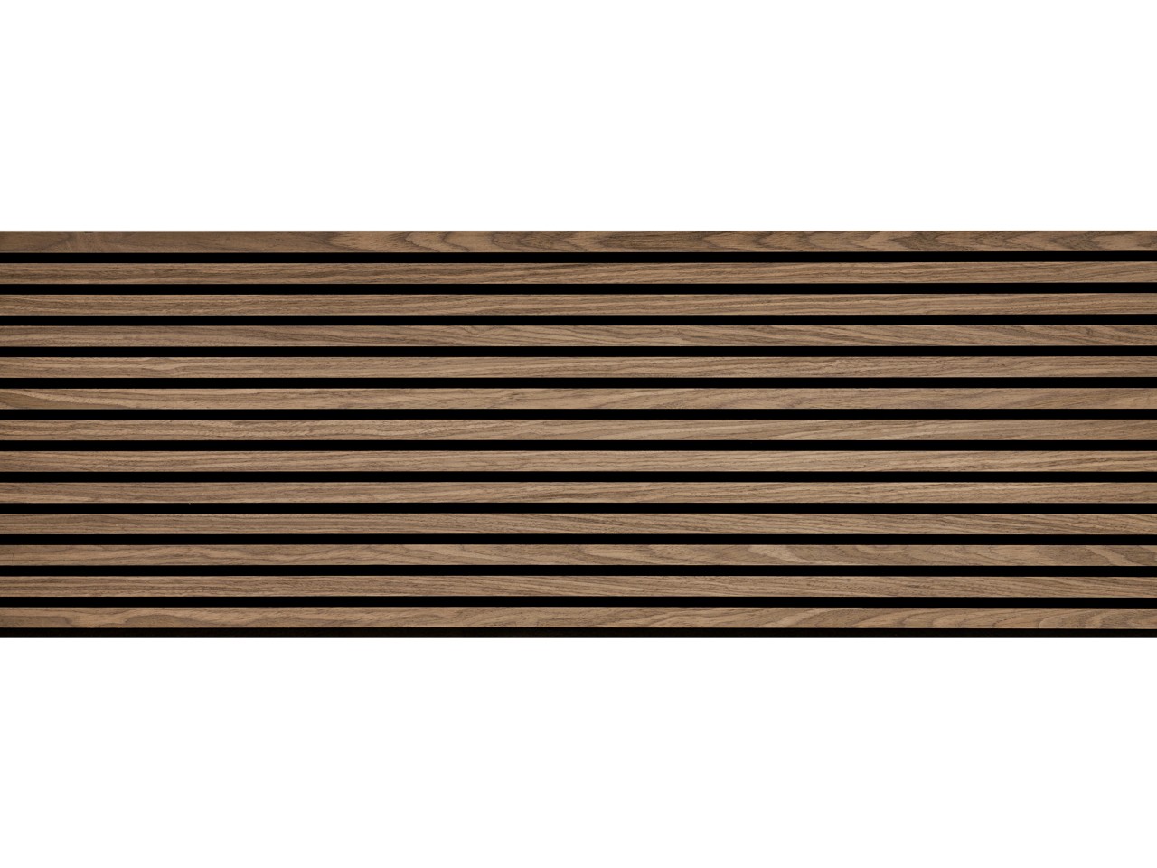 Decorative Panel Mikado Walnut 520X1500 In Brown Wooden Slats ...