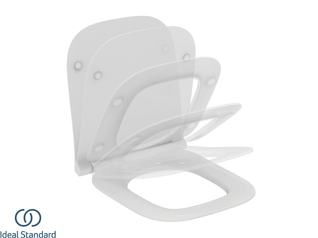 Slim-WC-Sitz Ideal Standard® i.Life S Soft-Close Weiß - Iperceramica