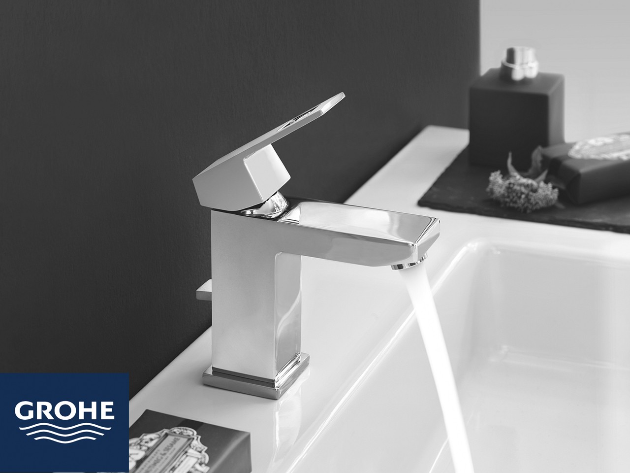Miscelatore per Lavabo Grohe® Eurocube Ecojoy Monocomando Cromo - Iperceramica
