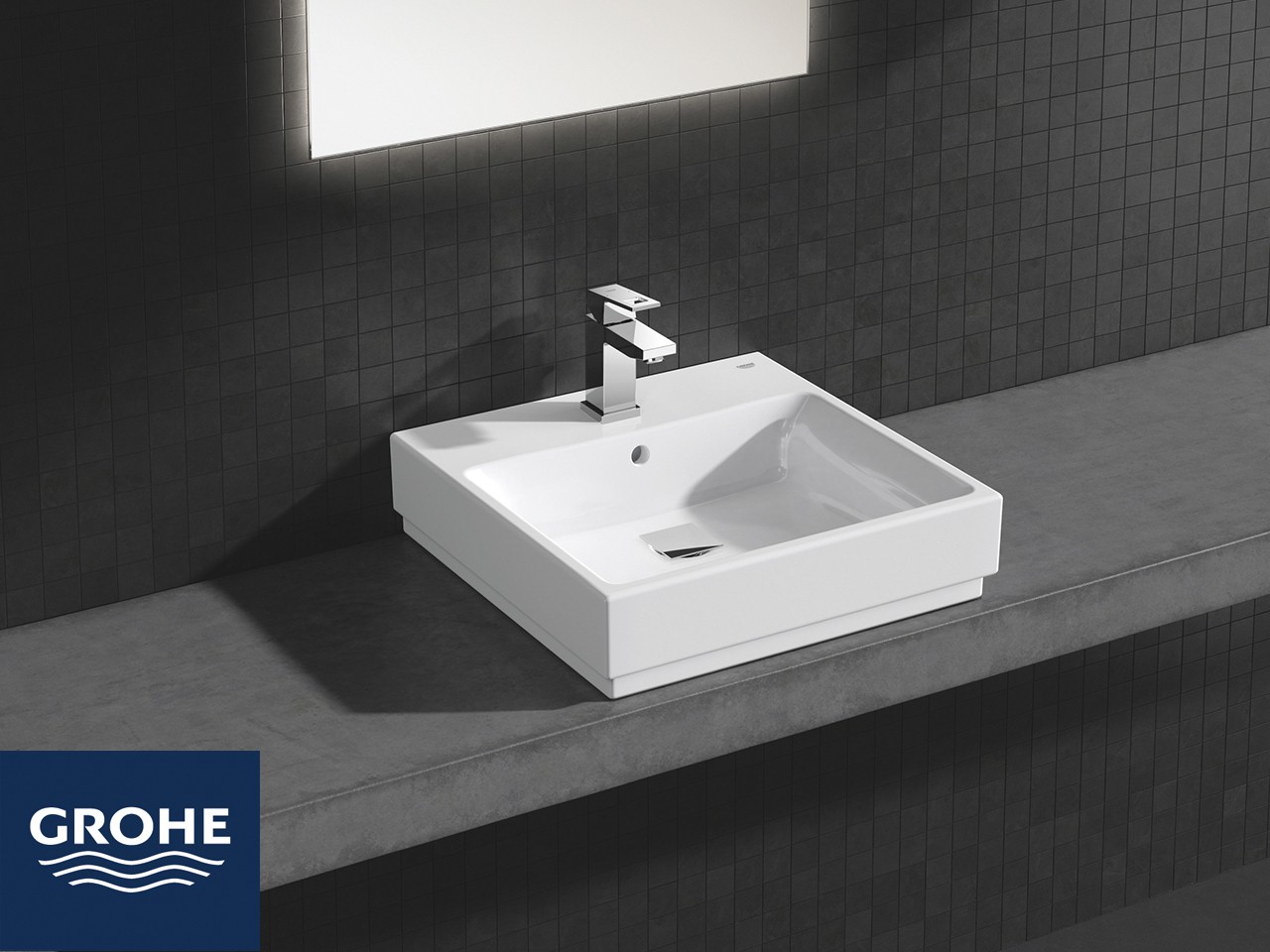 Grohe® Eurocube Ecojoy Basin Tap Chrome - Iperceramica