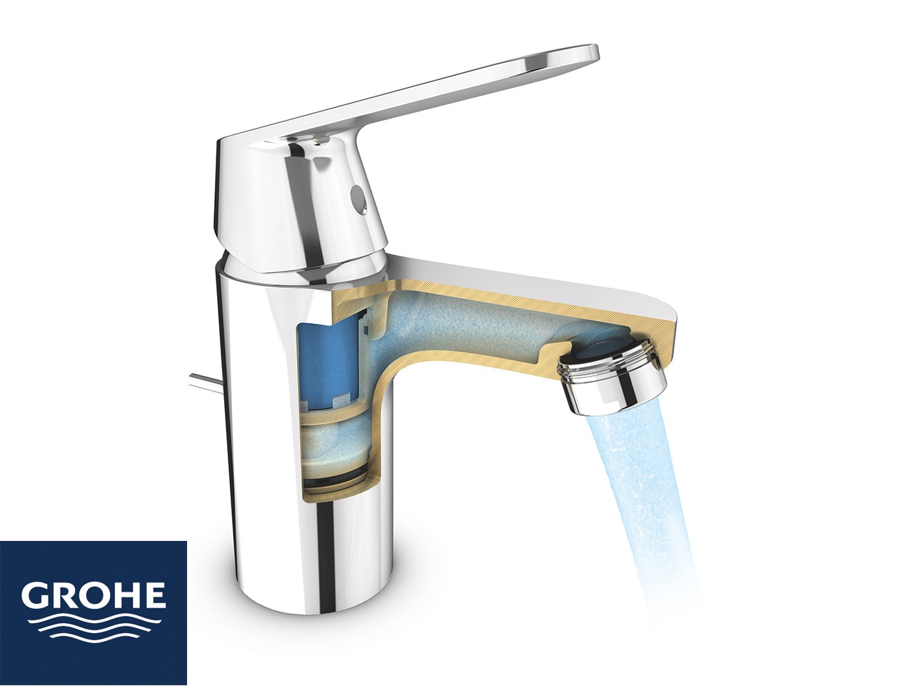 Grohe® Eurosmart Cosmopolitan Ecojoy Basin Tap Chrome - Iperceramica