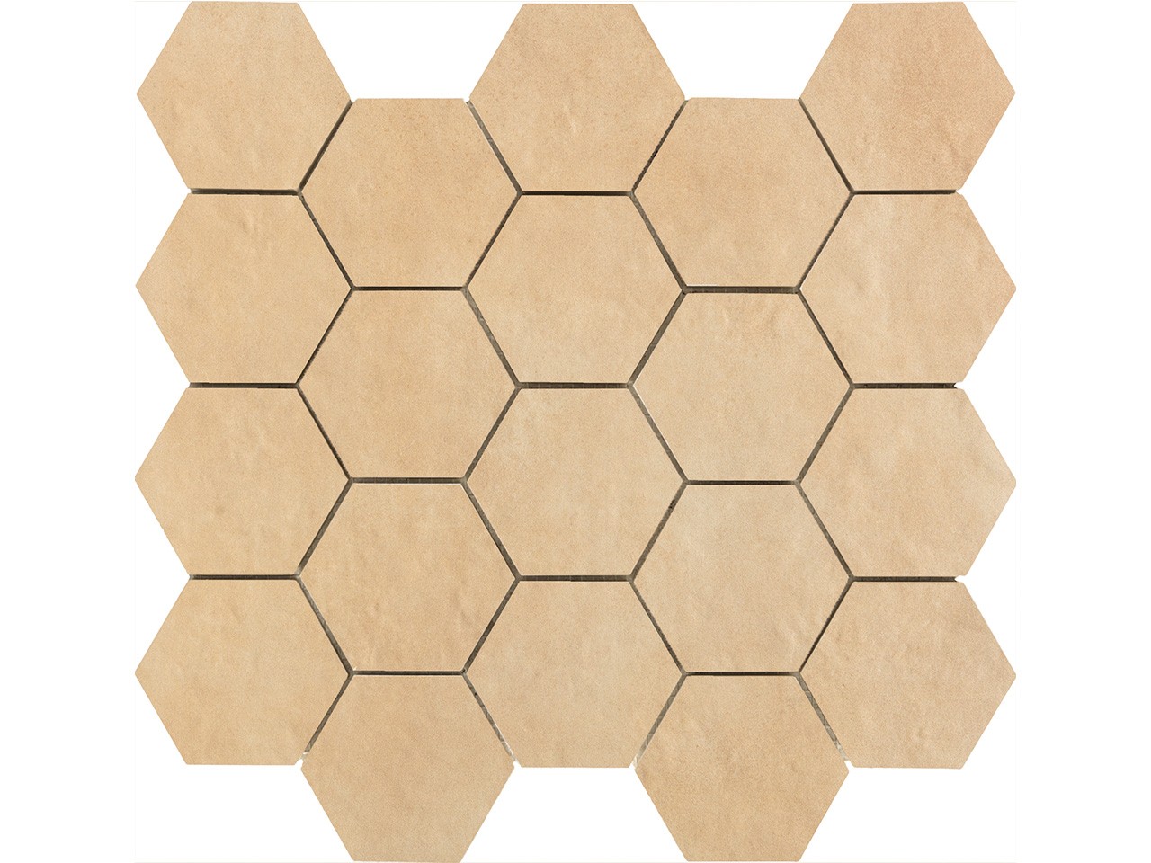 Mosaico Creta Ocra 29x27 Gres Effetto Cotto Giallo - Iperceramica