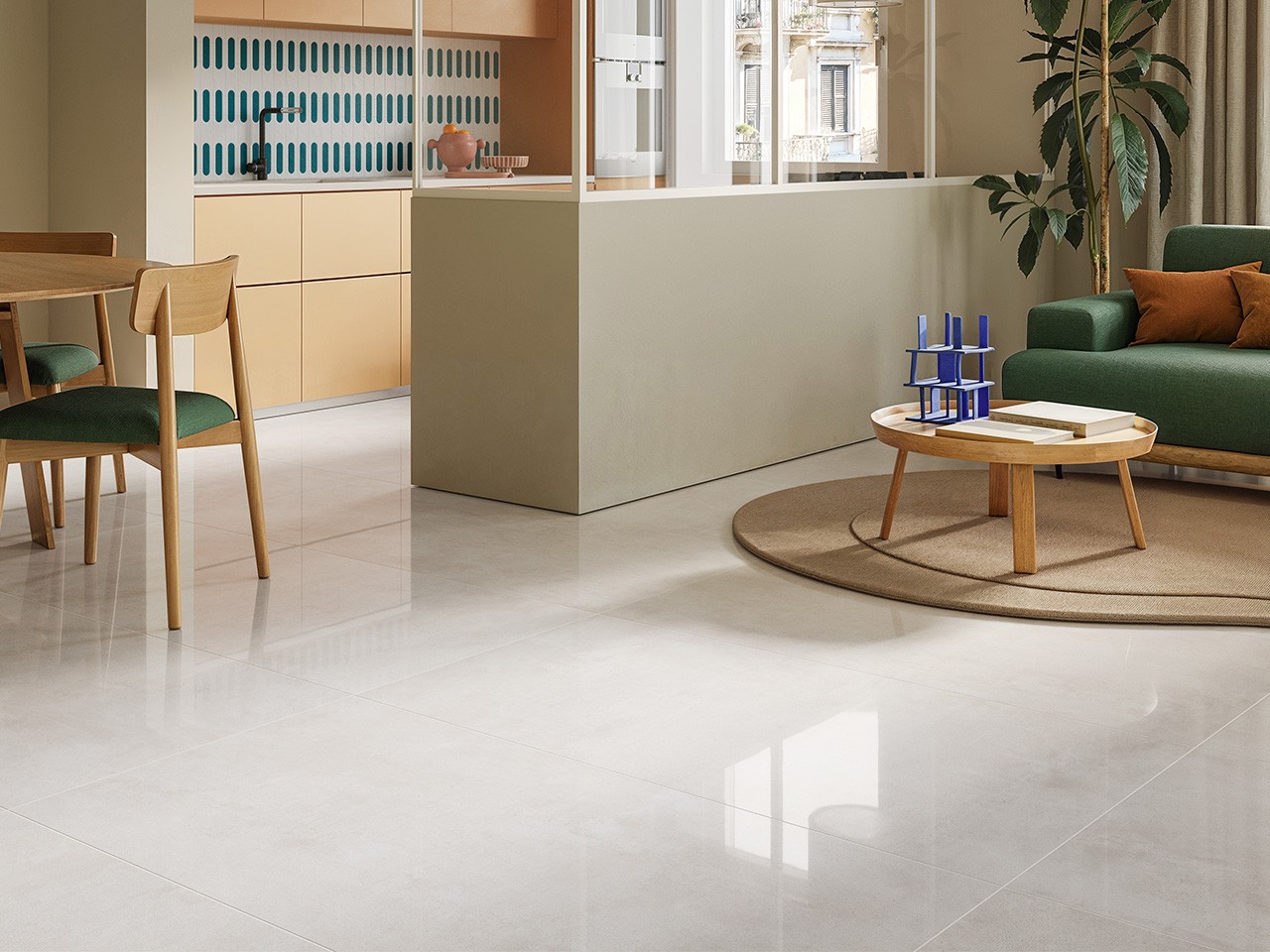 Piastrella Must Ice Full Lappato 60x120 Gres Effetto Cemento Bianco ...