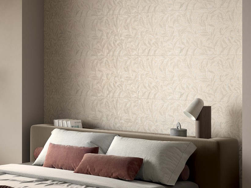 Rivestimento Nubian Ivory Foliage 40x120 Decoro Floreale - Iperceramica