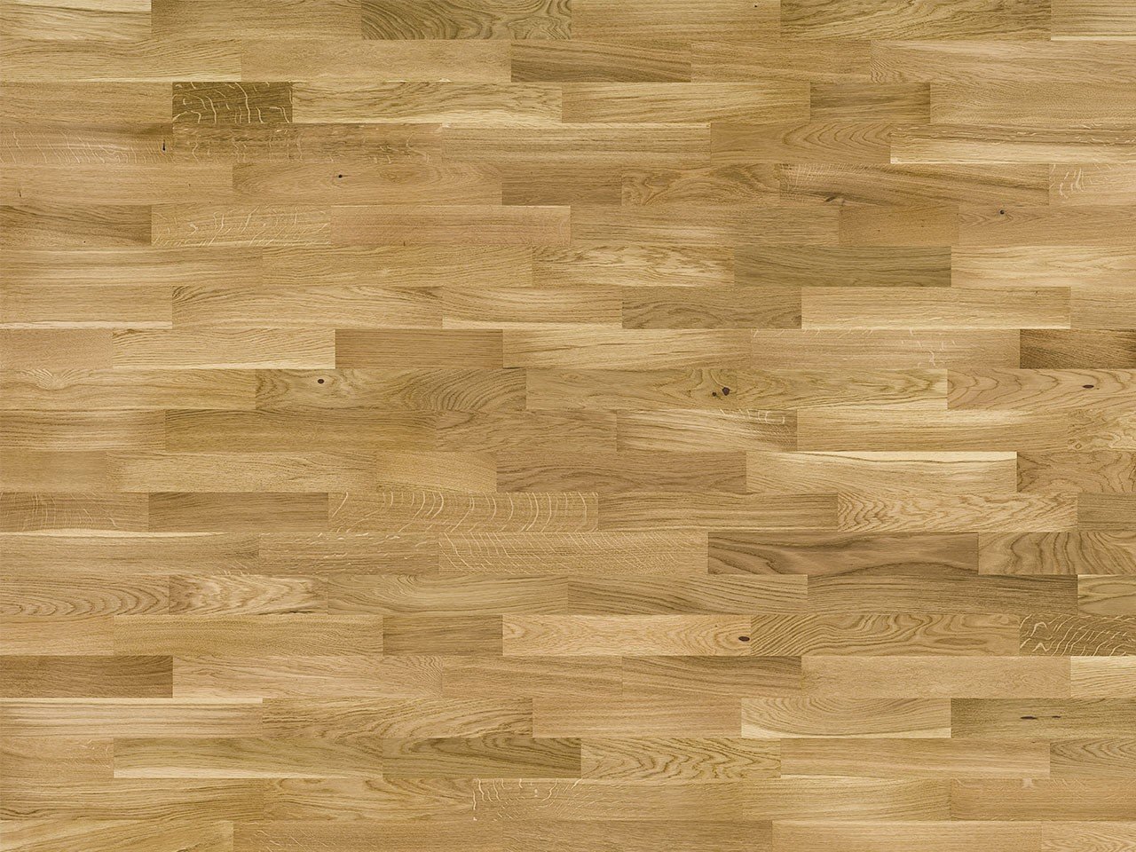 Parquet 3 Strip Rovere Verniciato Naturale - Oak Matt Laquer