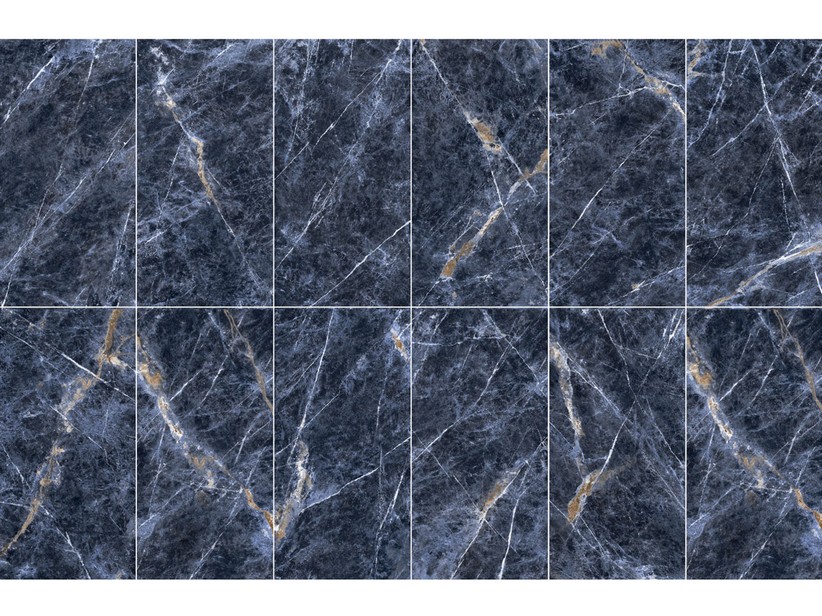 Fliese Ocean Blue 60X120 Feinsteinzeug Marmoroptik Glänzend Poliert ...