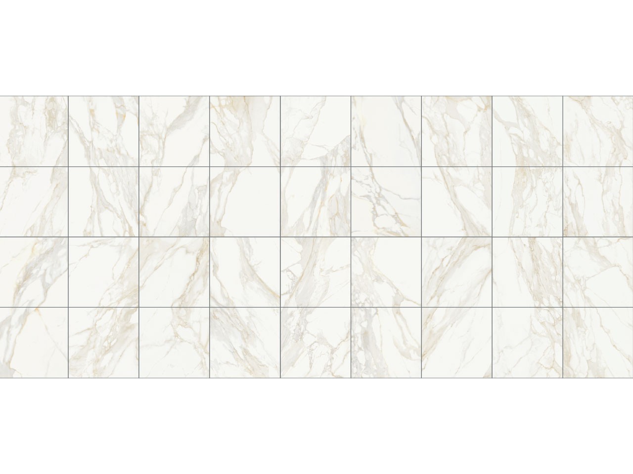 Piastrella Calacatta Gold Marbles 60x60 Gres Effetto Marmo Lappato ...
