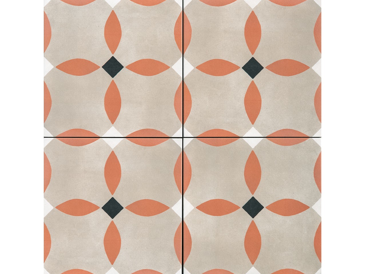 Piastrella Interni Deco Cotto 20X20 Gres Effetto Cementina Decorata ...