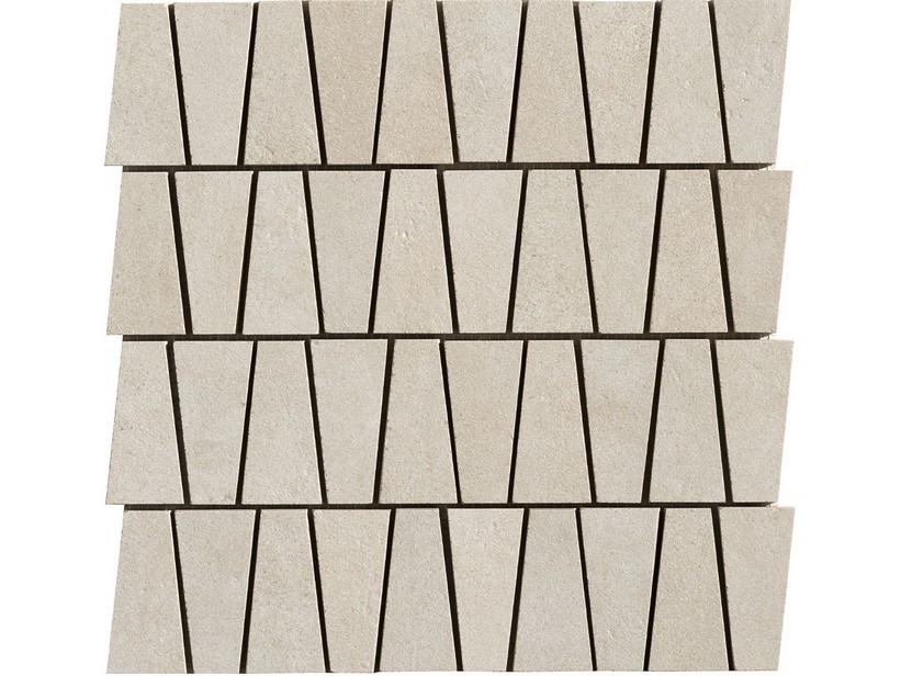 Mosaico Metropolitan Sand 29,6x29,6 Gres Effetto Cemento Avorio ...