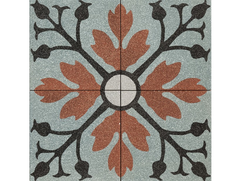 Novecento Deco Ramage 20X20 Gres Decorated Grit Effect Tile ...