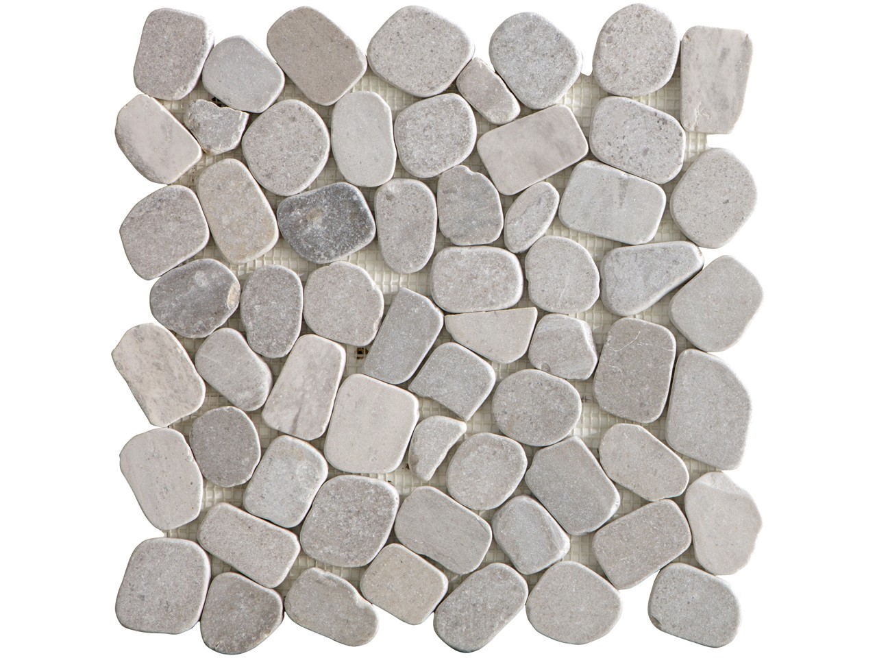 Mosaïque avec galets Riverstone Grey 30,5x30,5 cm gris - Iperceramica