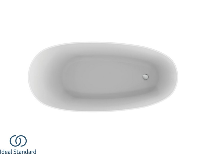 Baignoire îlot Ideal Standard® Atelier Around 180x85 cm blanc soie mat ...